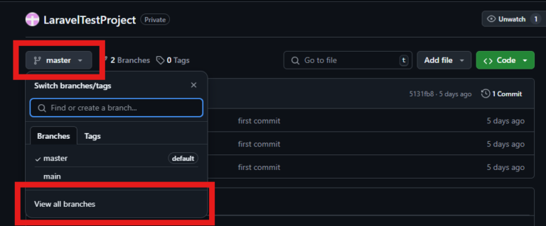 【Github】There isn't anything to compare.と表示される問題について解決します。